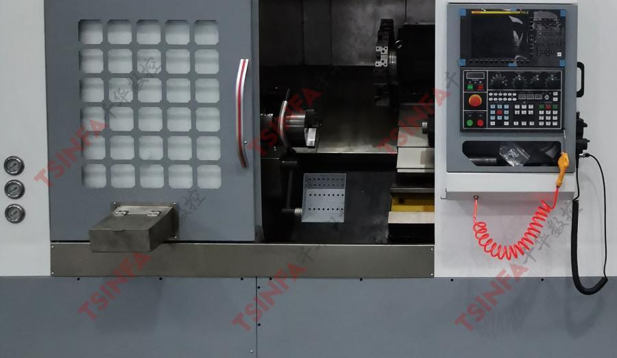 CNC Turning Machine with Auto Bar Feeder, Auto CNC Lathe Part Catcher ...